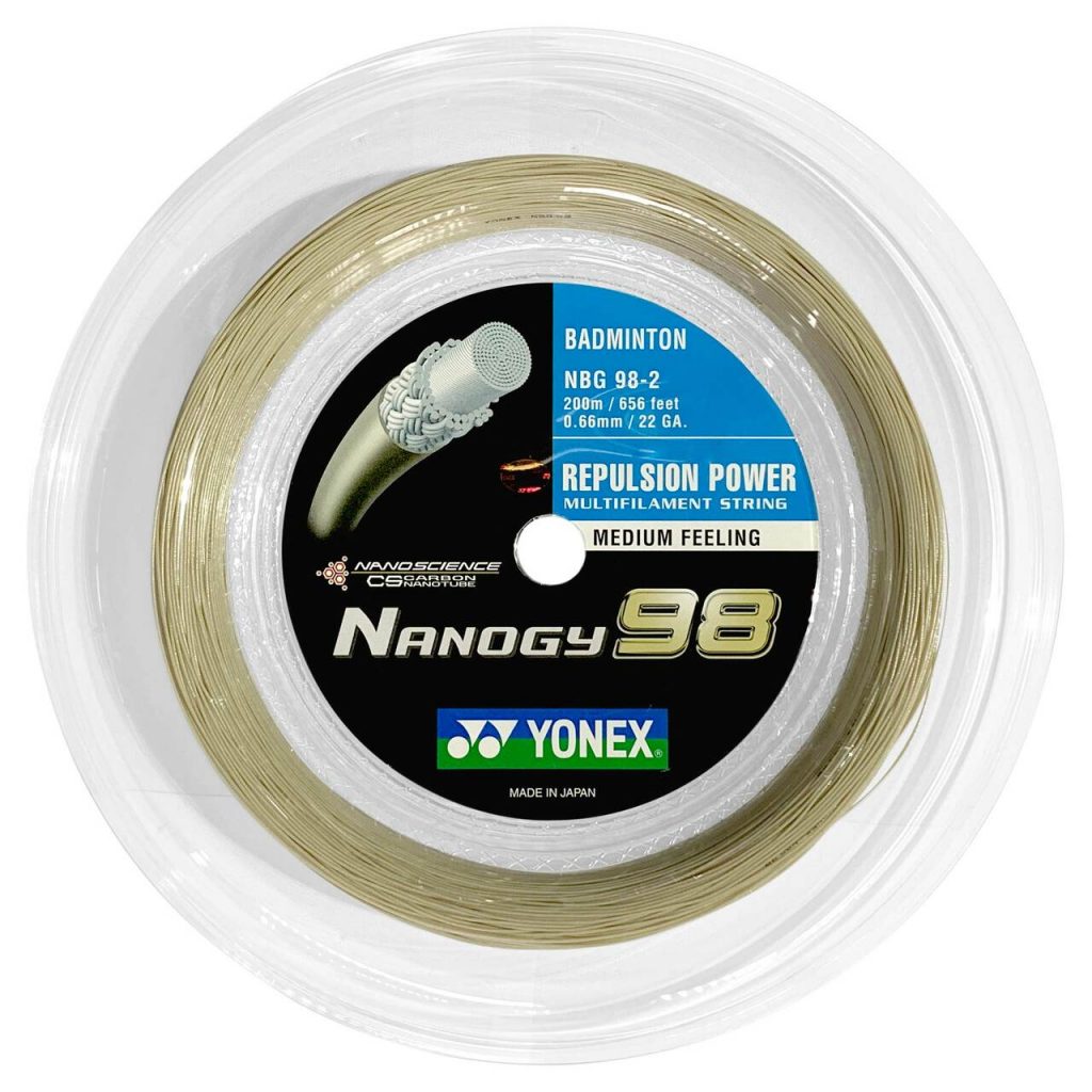 Yonex Nanogy 98 (0.66mm) NBG98 Badminton String- 200m Coil – EZBOX SPORTS