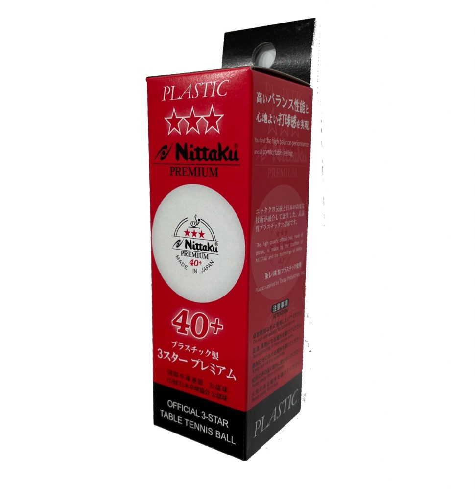 Nittaku 40+ 3pc Pack Premium White Table tennis ball Japan Made – EZBOX SPORTS